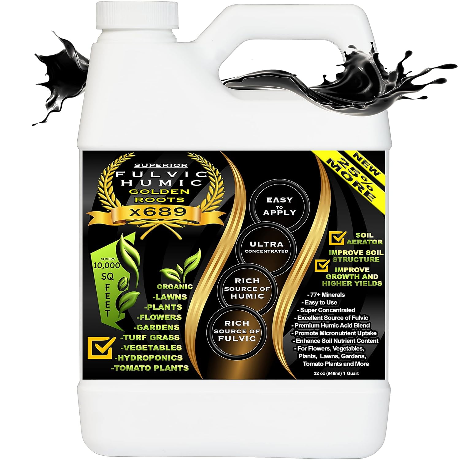 Humic Acid Liquid Aeration Lawn - Humic Acid & Fulvic Acid Liquid ...