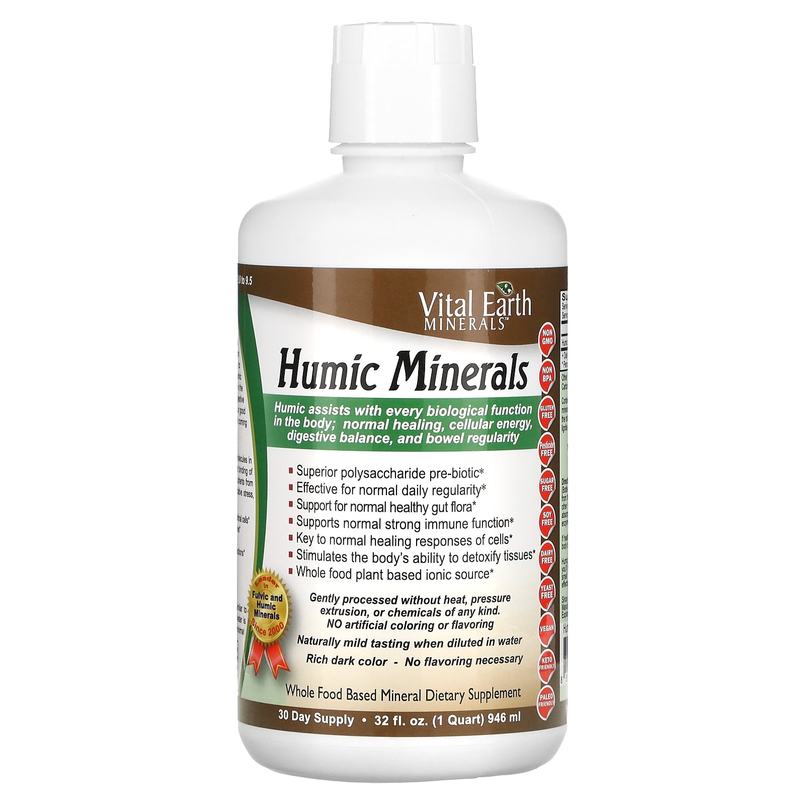 Humic Minerals, 32 fl oz (946 ml), Vital Earth Minerals - Walmart.com