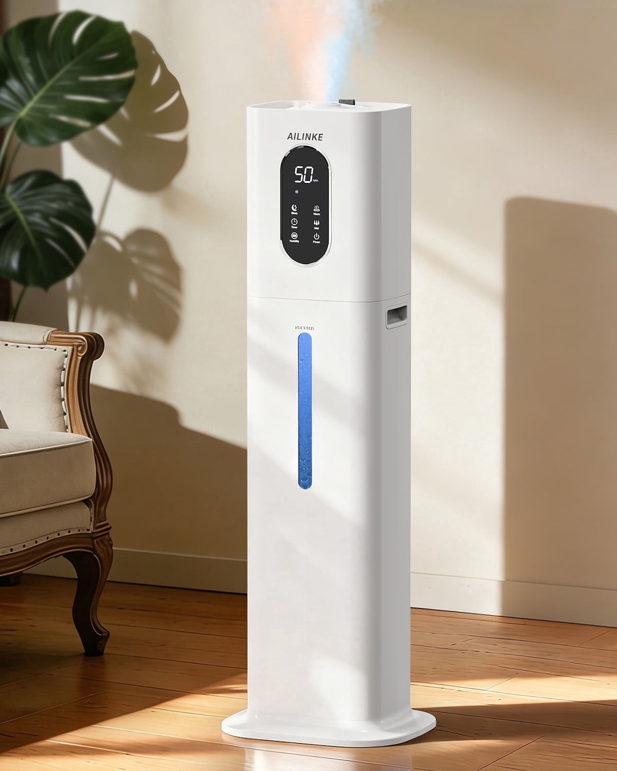Warm Mist Humidifier, 2.1 Gallon/8 Liter Cool & Warm Mist Humidifier ...