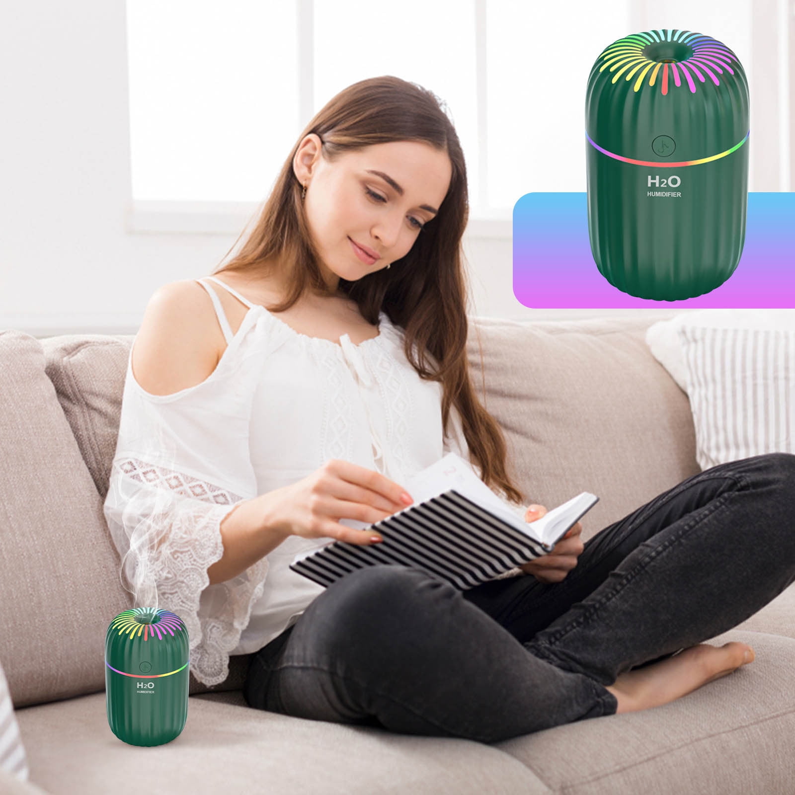 Humidifier 300ml Humidifier For Bedroom Small Car Humidifier Humidifier ...