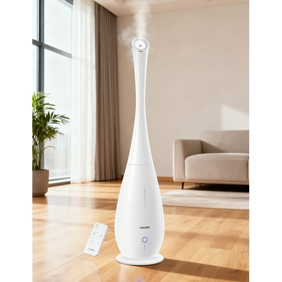 Homech 4L Humidifier, Top Fill, Quiet Ultrasonic, 12H Timer, 3 Mist ...
