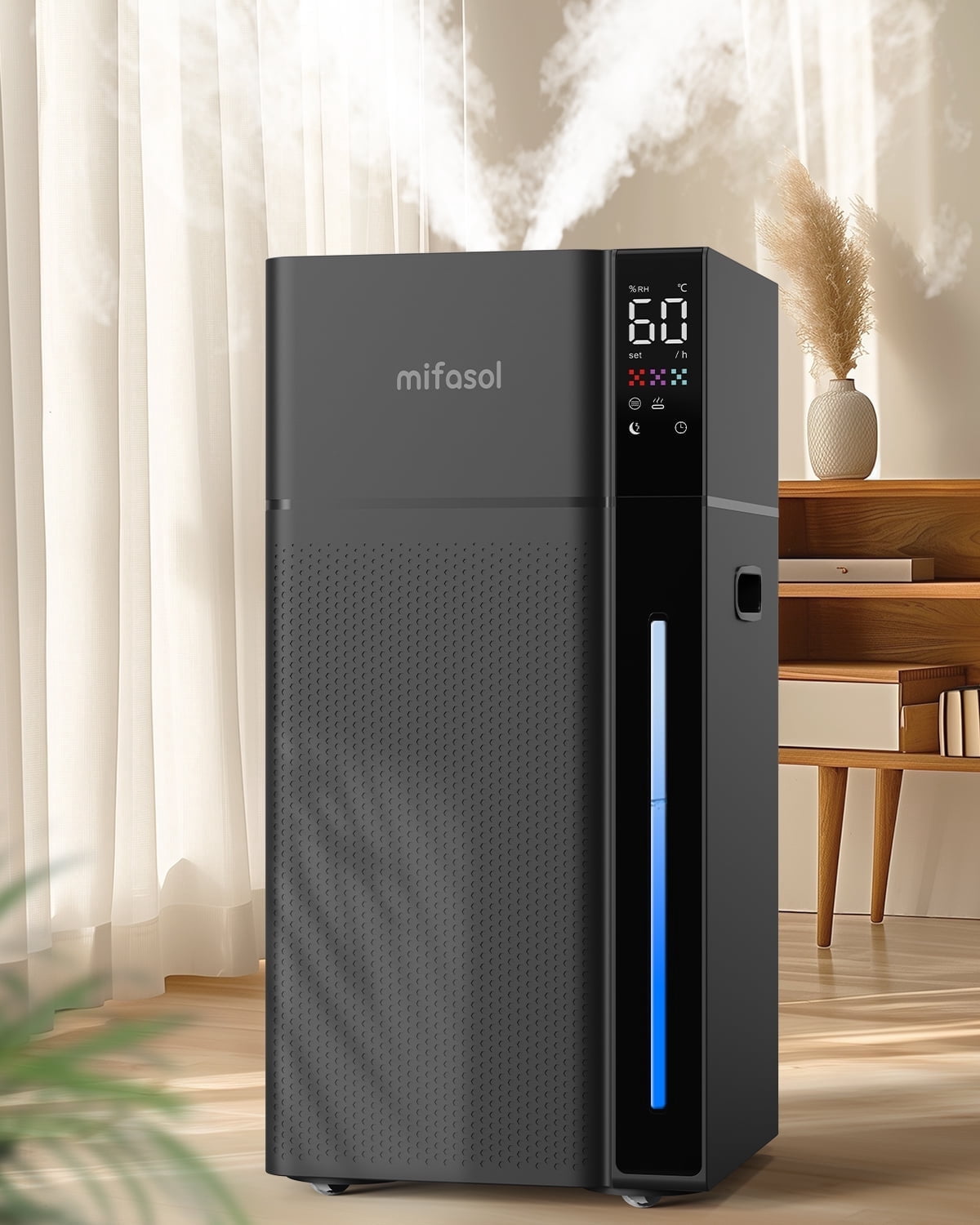 Mifasol Humidifier Large Room, 5.3Gal/20L Warm and Cool Mist ...