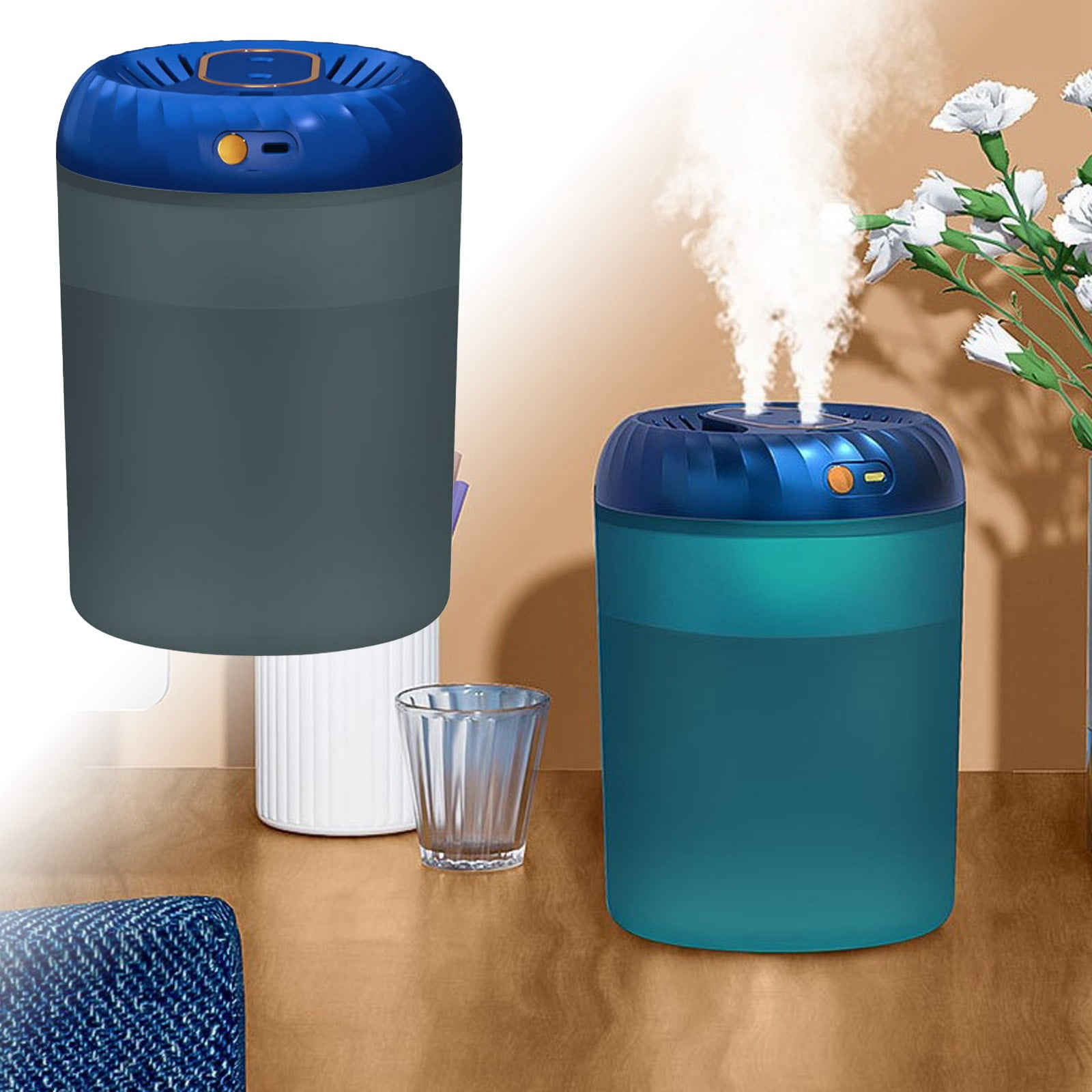 Humidifier Large Room Desk Humidifier Portable Timer Aromatherapy ...