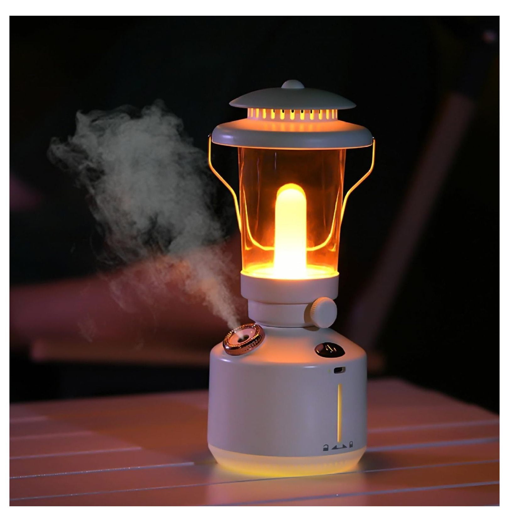 Humidifier Vintage Lantern with Lamp Aromatherapy Diffuser USB ...
