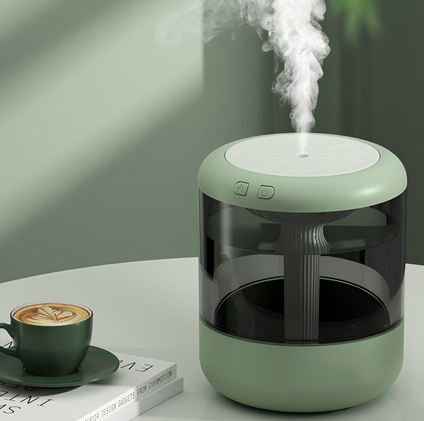 Humidifier for Bedroom, 1.2L Cool Mist Humidifier with Nightlight, Top ...