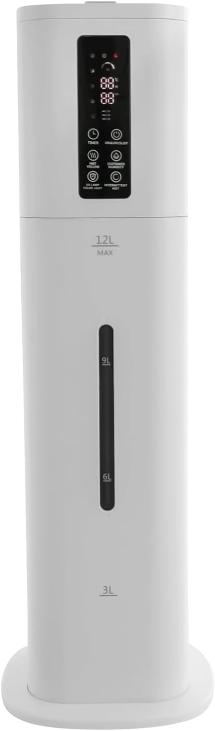 Humidifiers for Bedroom, 2.64Gal 12L Quiet Humidifier for Large Room ...