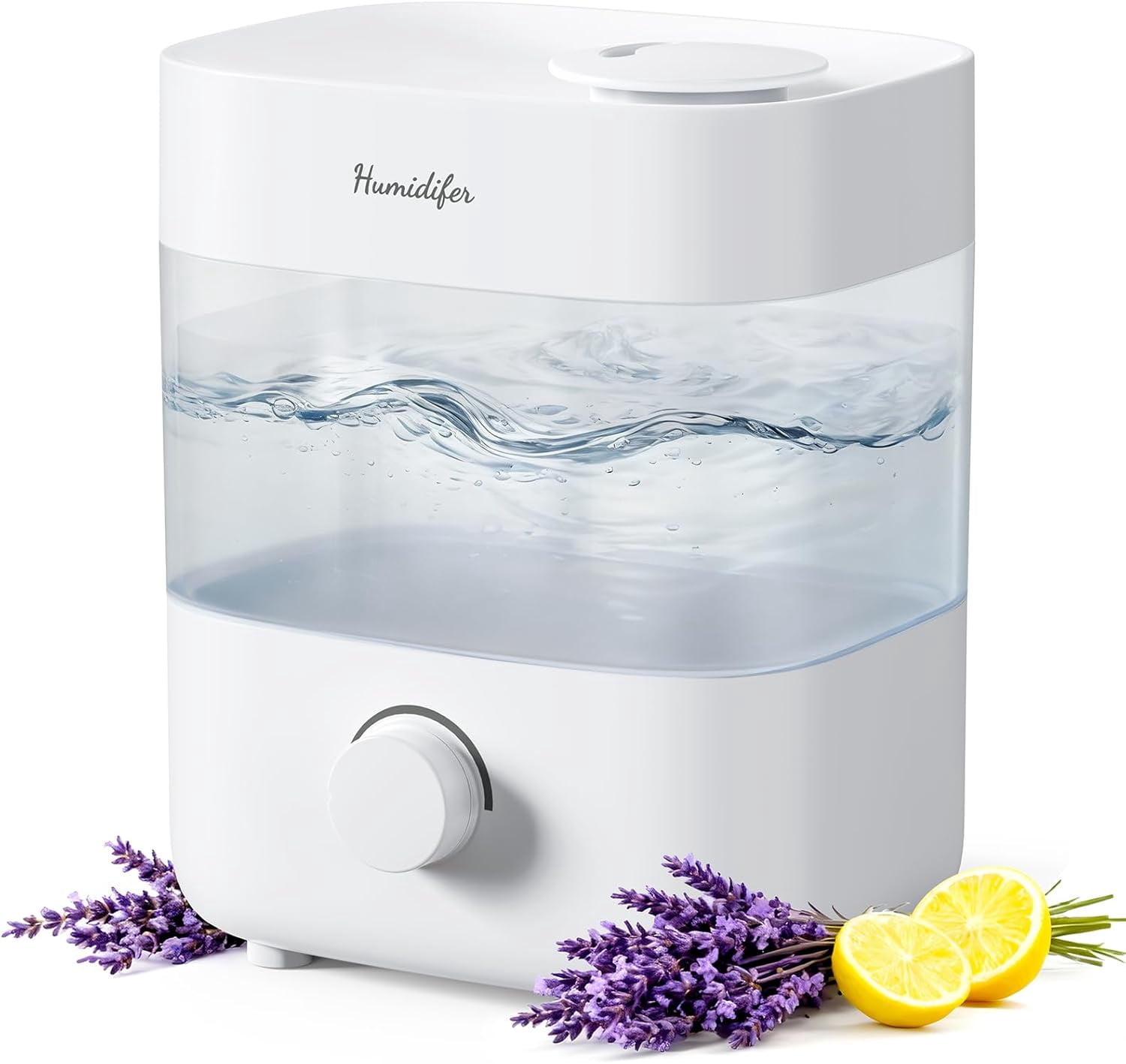 Humidifiers for Bedroom, 2L Tank for 15H, 20dB Quiet Mist Time, Dual ...