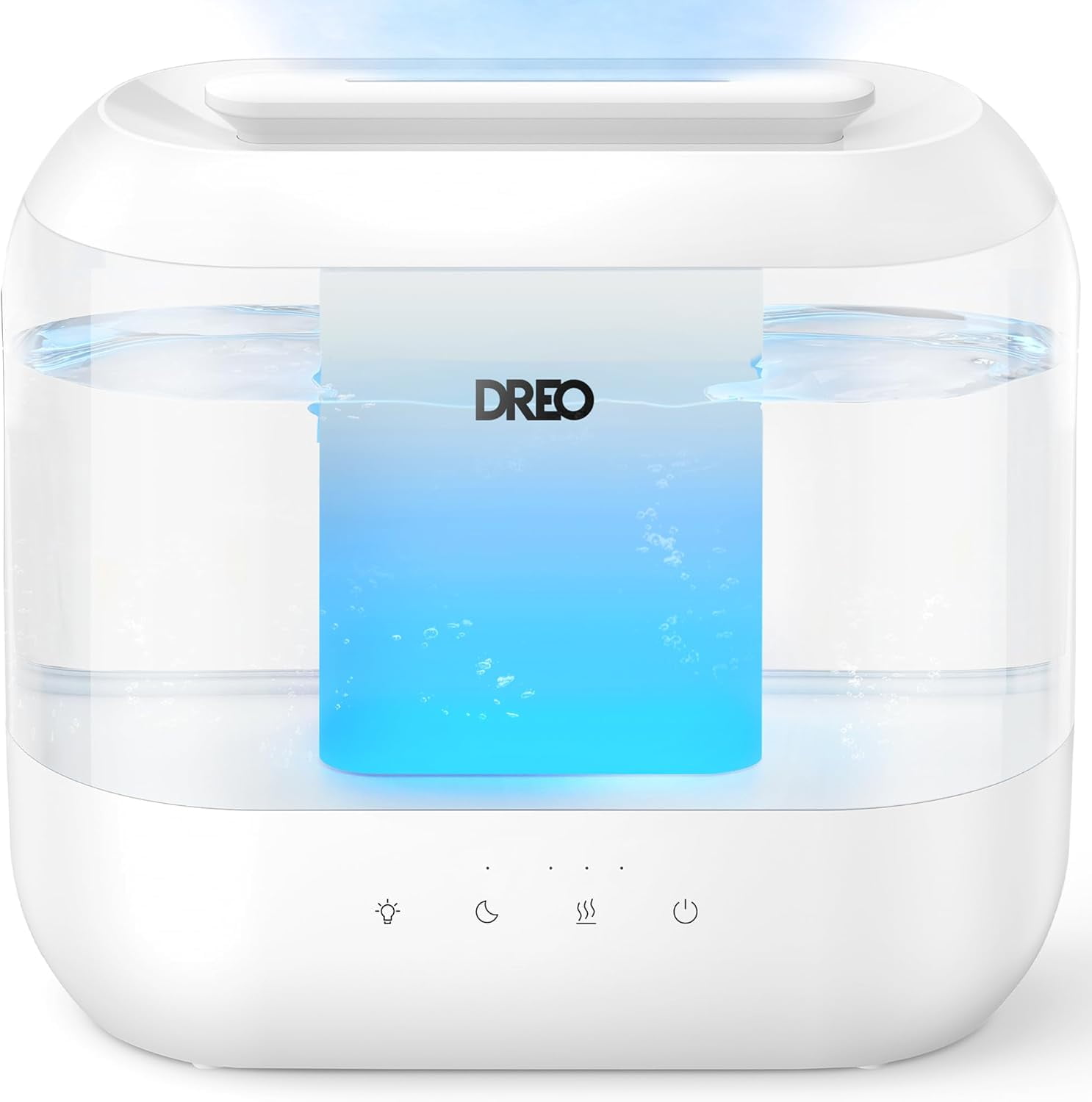 Humidifiers for Bedroom, 4L Top Fill Large Room, 36H Runtime, 28 dB ...