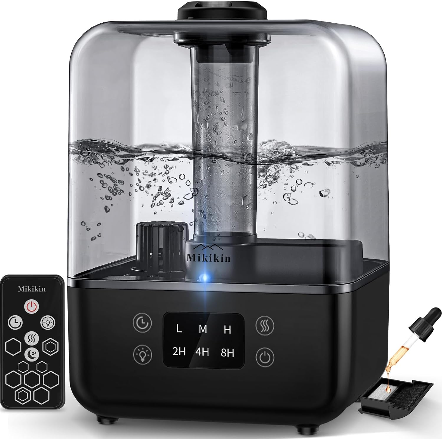 AWLYLNLL humidifiers for bedroom, 600ml Desk Humidifiers, Whisper-Quiet ...