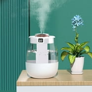 H2O Air Humidifier 2L Capacity Double Nozzle with LCD Humidity Display ...