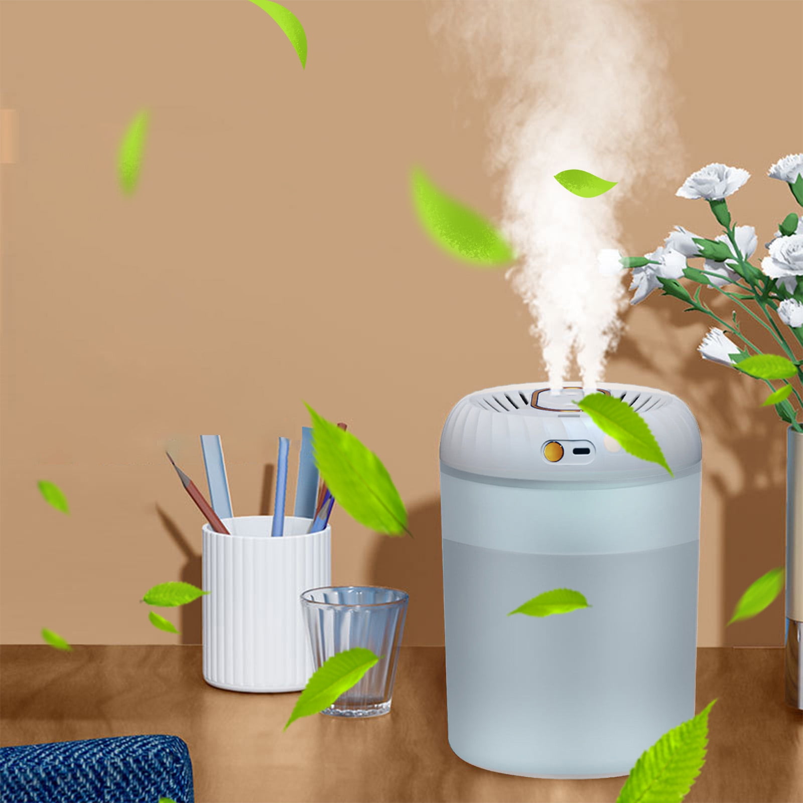 Humidifiers for Bedroom Large Room, 3L Cool Mist Top Fill Humidifier ...