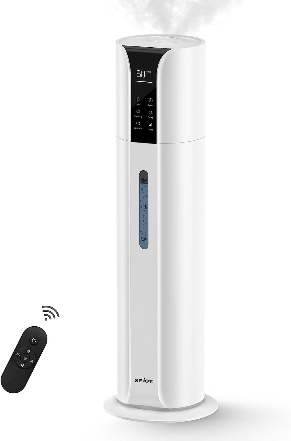 Humidifiers for Bedroom Large Room, 9L/2.4Gal Cool Mist Top Fill ...