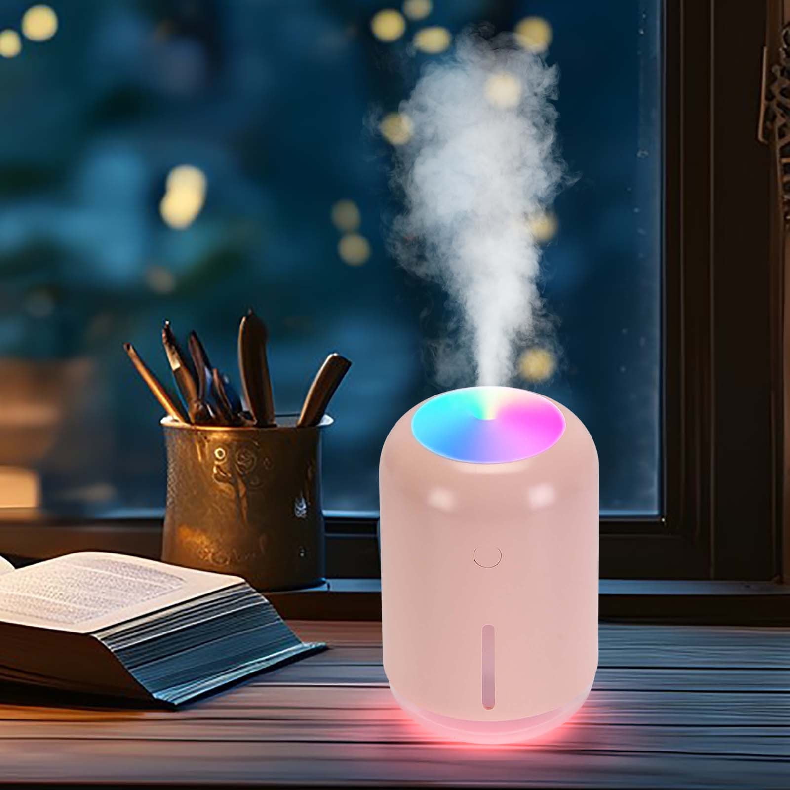 Humidifiers For Bedroom Portable Mini Humidifier With Color Lights,Auto ...