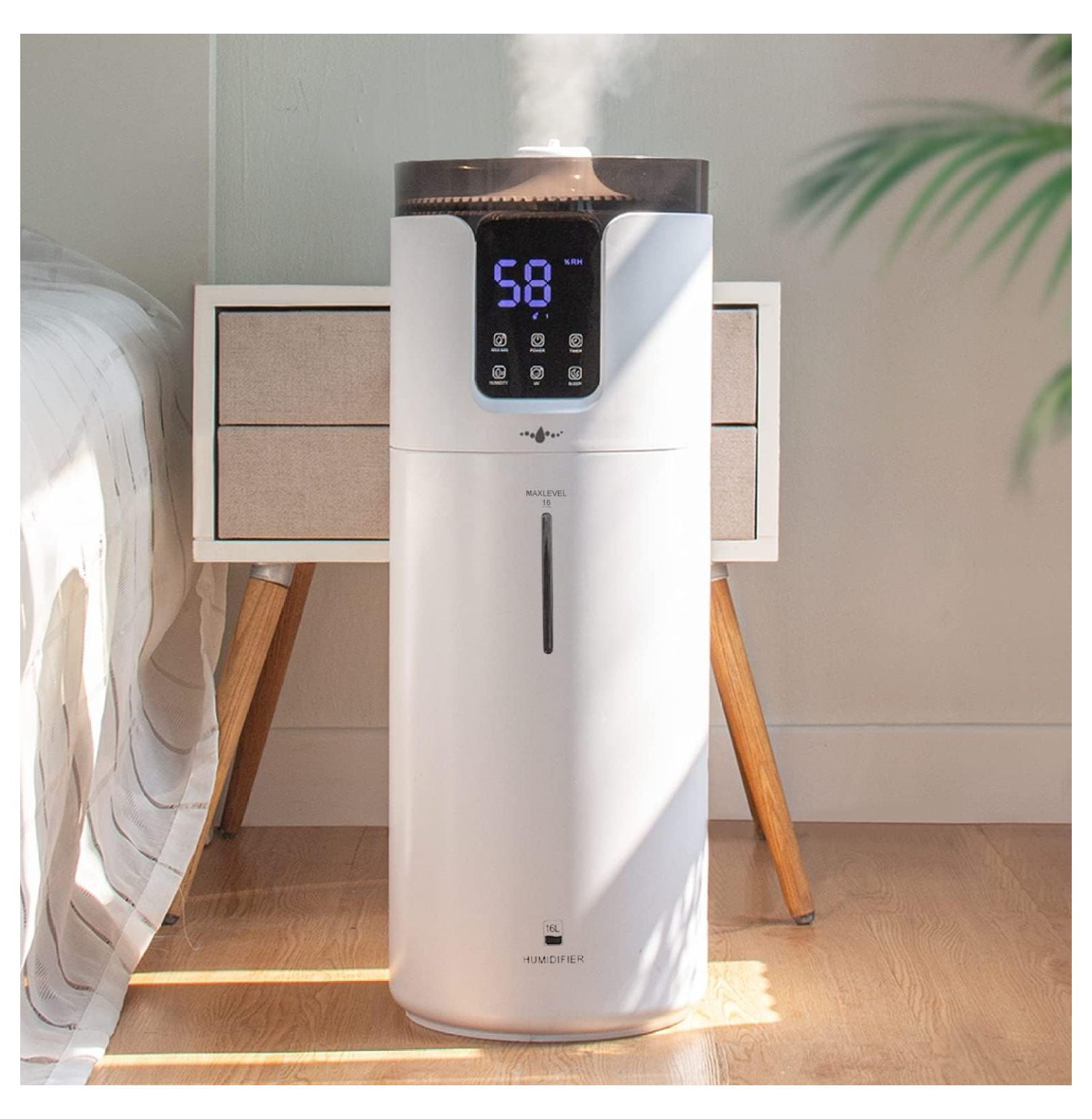 Humidifiers for Large Room Home, 4.2Gal/16L Quiet Large Humidifiers ...