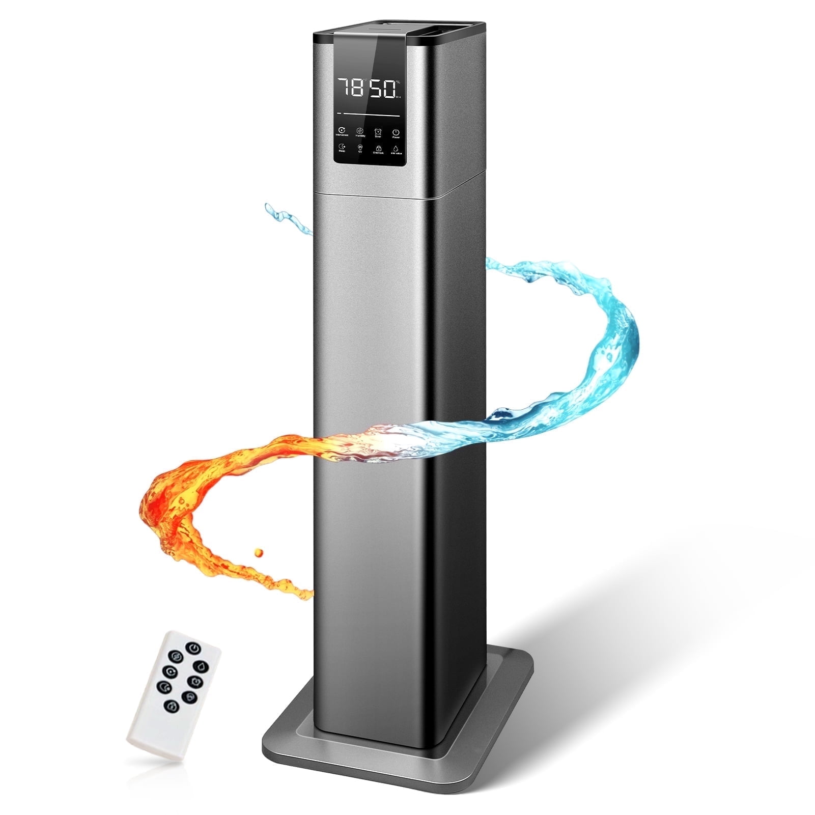 Humidifiers for Large Rooms, 13L/3.43Gal Top Fill Floor Humidifiers ...