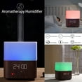 Humidifiers,Led Alarm Oil 300ml Diffuser With Clock 7 Color Time ...