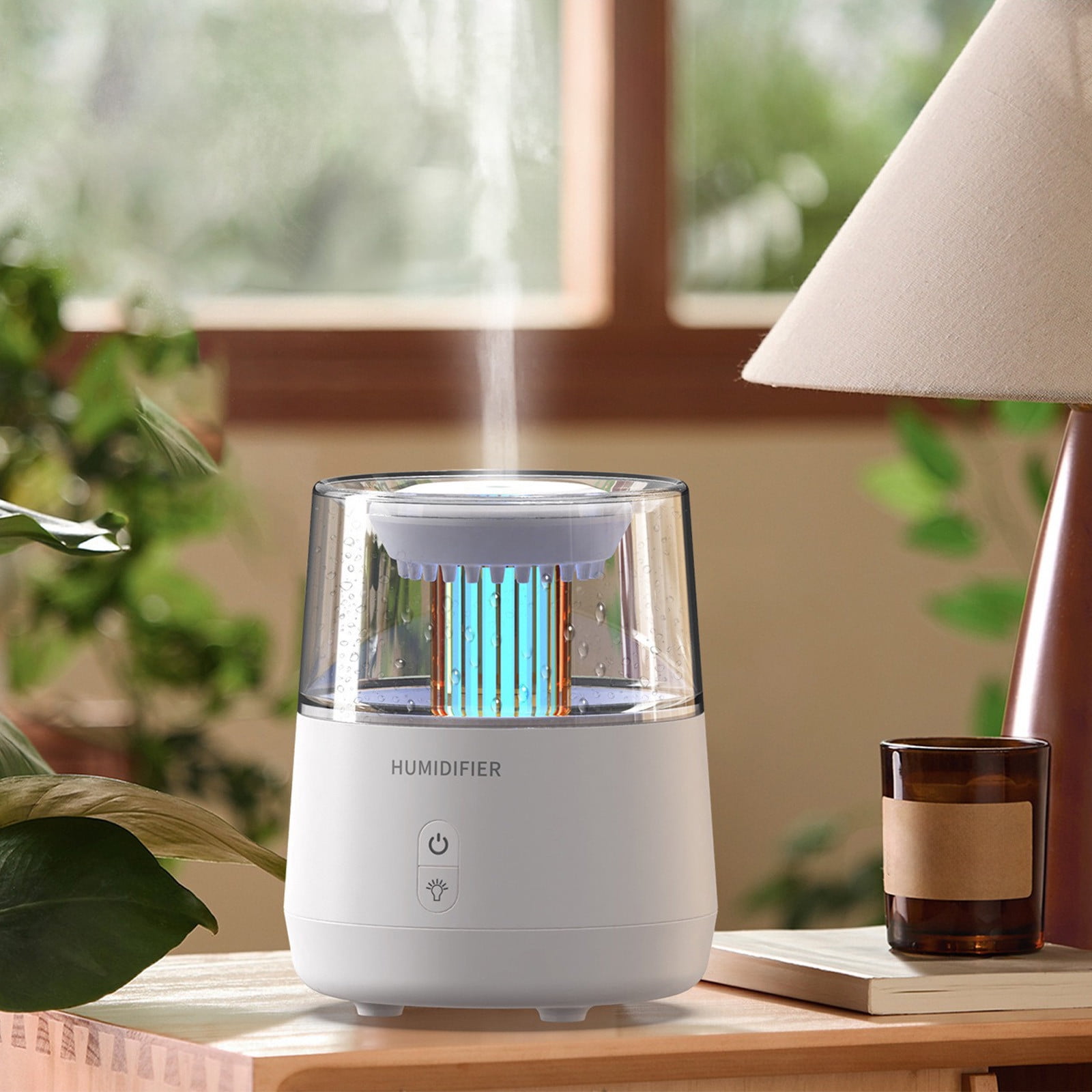 Humidifiers for Bedroom Home, 320Ml Cool Mist Top-Fill Quiet Baby ...
