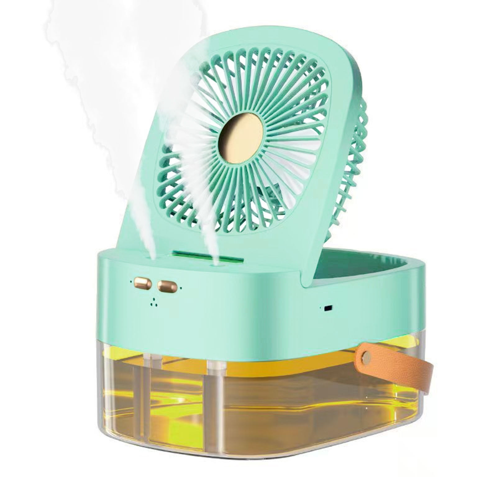Humidifying Fan Portable Air Conditioner Fan USB Desk Fan With Water ...