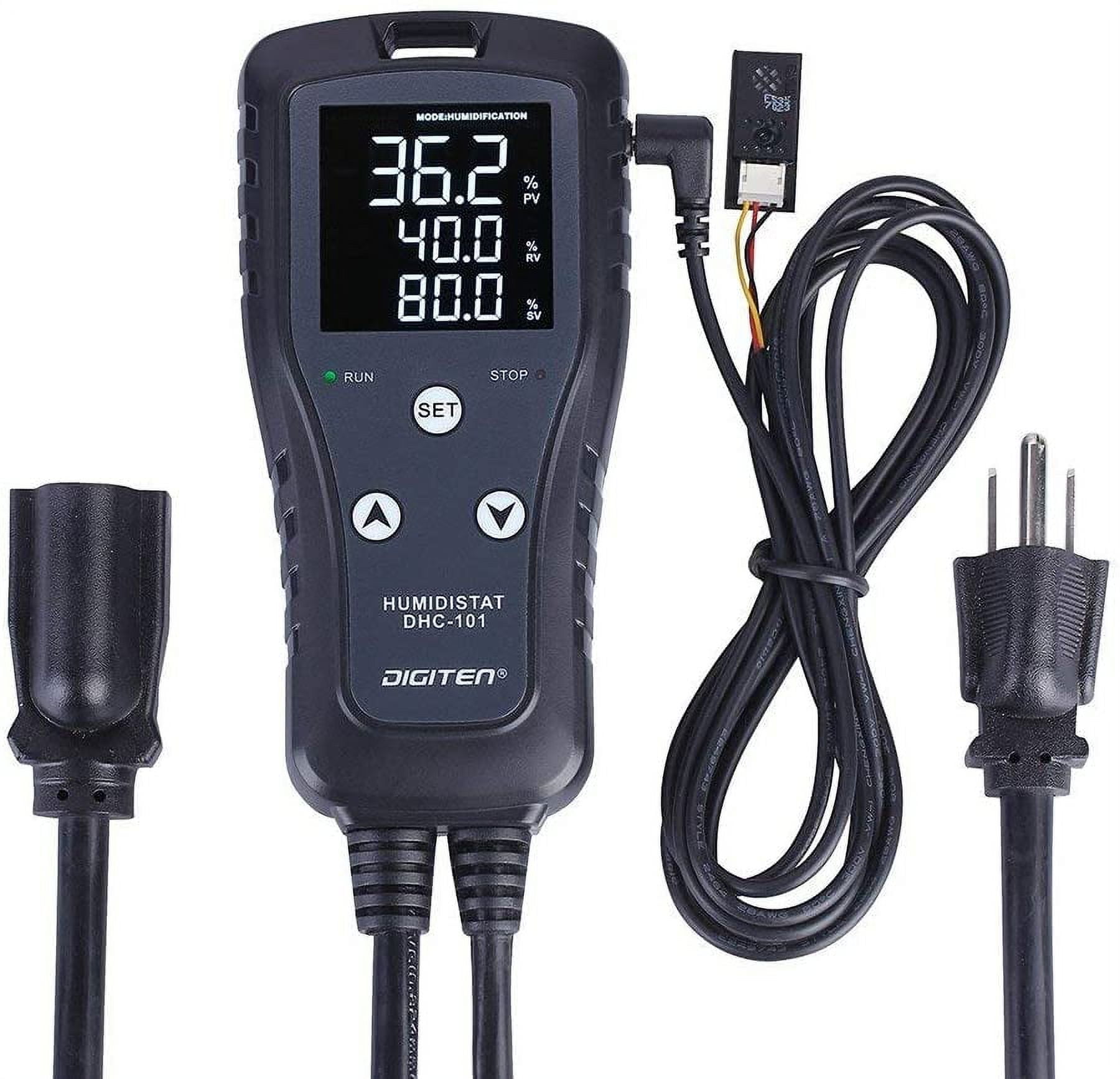 Humidity Controller, Humidistat, Pre-Wired Plug Simple-Stage, High ...