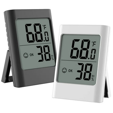 SECRUI TH1 Portable Indoor Thermometer Hygrometer, 2PCS Digital Room ...