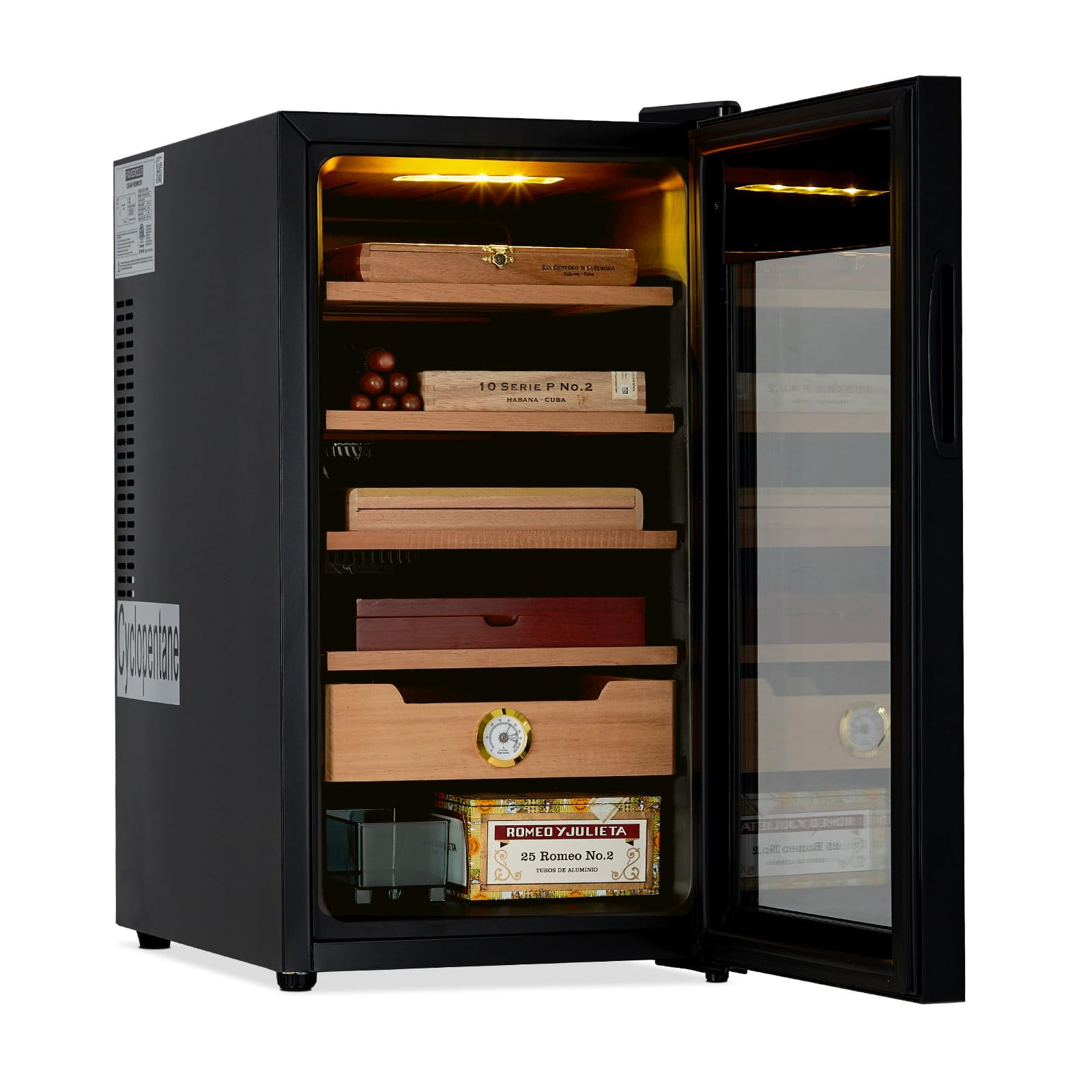 Humidor Cabinet , 3 in 1 Electric Humidor with Hygrometer, Humidifier ...