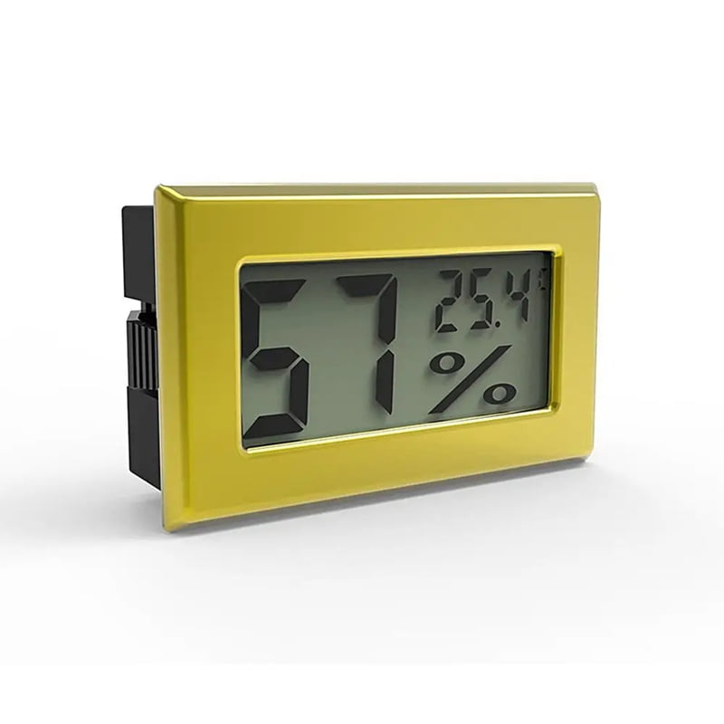 Humidor Hygrometer Metal Accurate Humidity Sensor Temp and Humidity ...