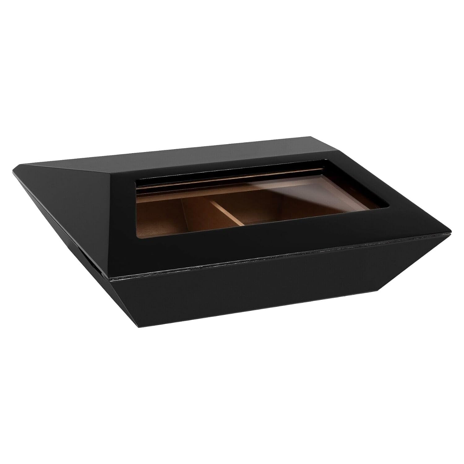 Humidor Supreme Aria Glass Top Viewing Window, Holds 40-80 Cigars ...