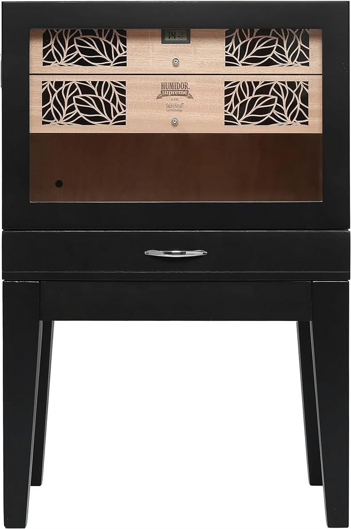 Humidor Supreme Balthazar II End Table Humidor (Black Oak) - Walmart.com