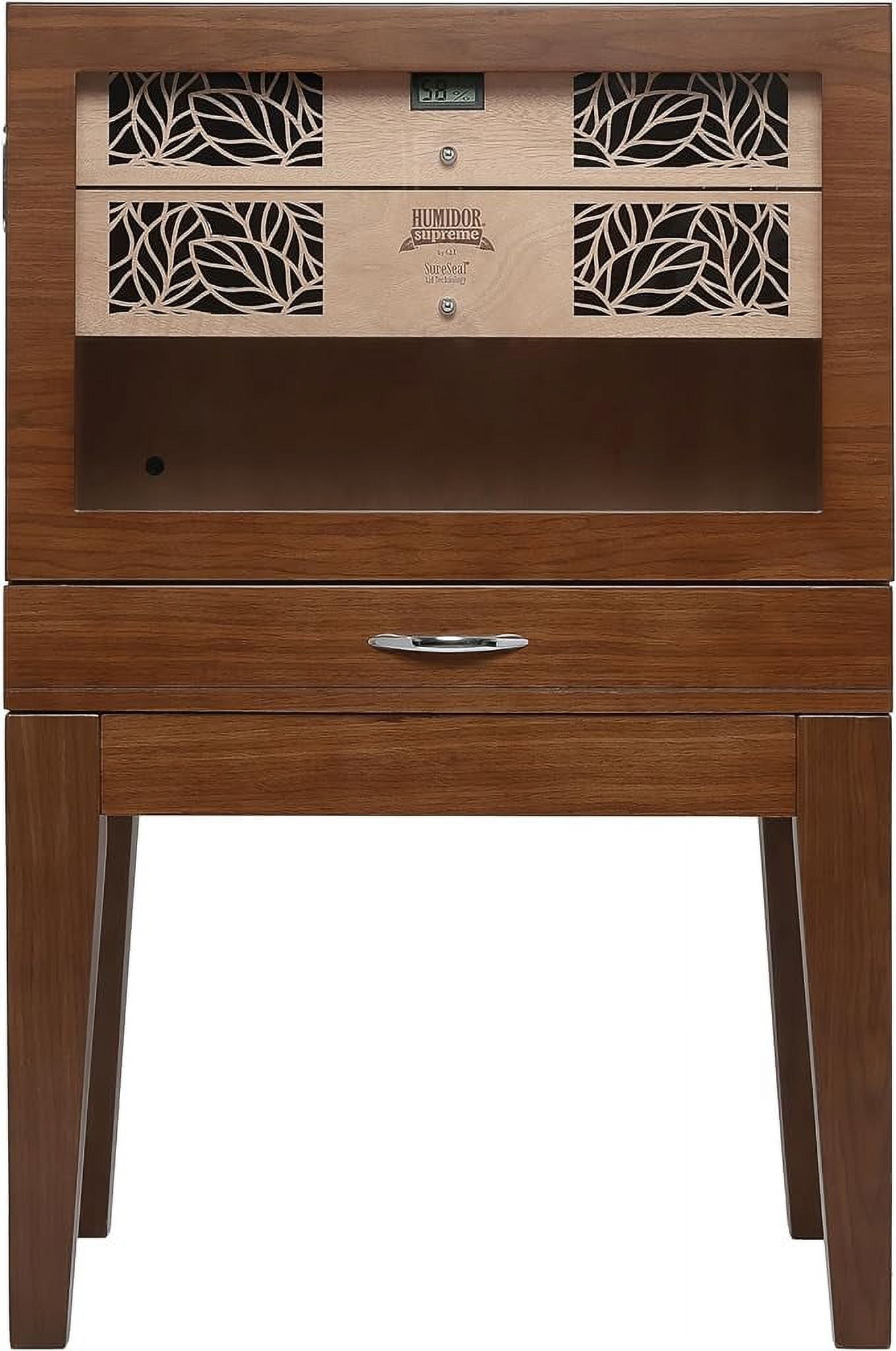 Humidor Supreme Balthazar II End Table Humidor (Walnut) - Walmart.com