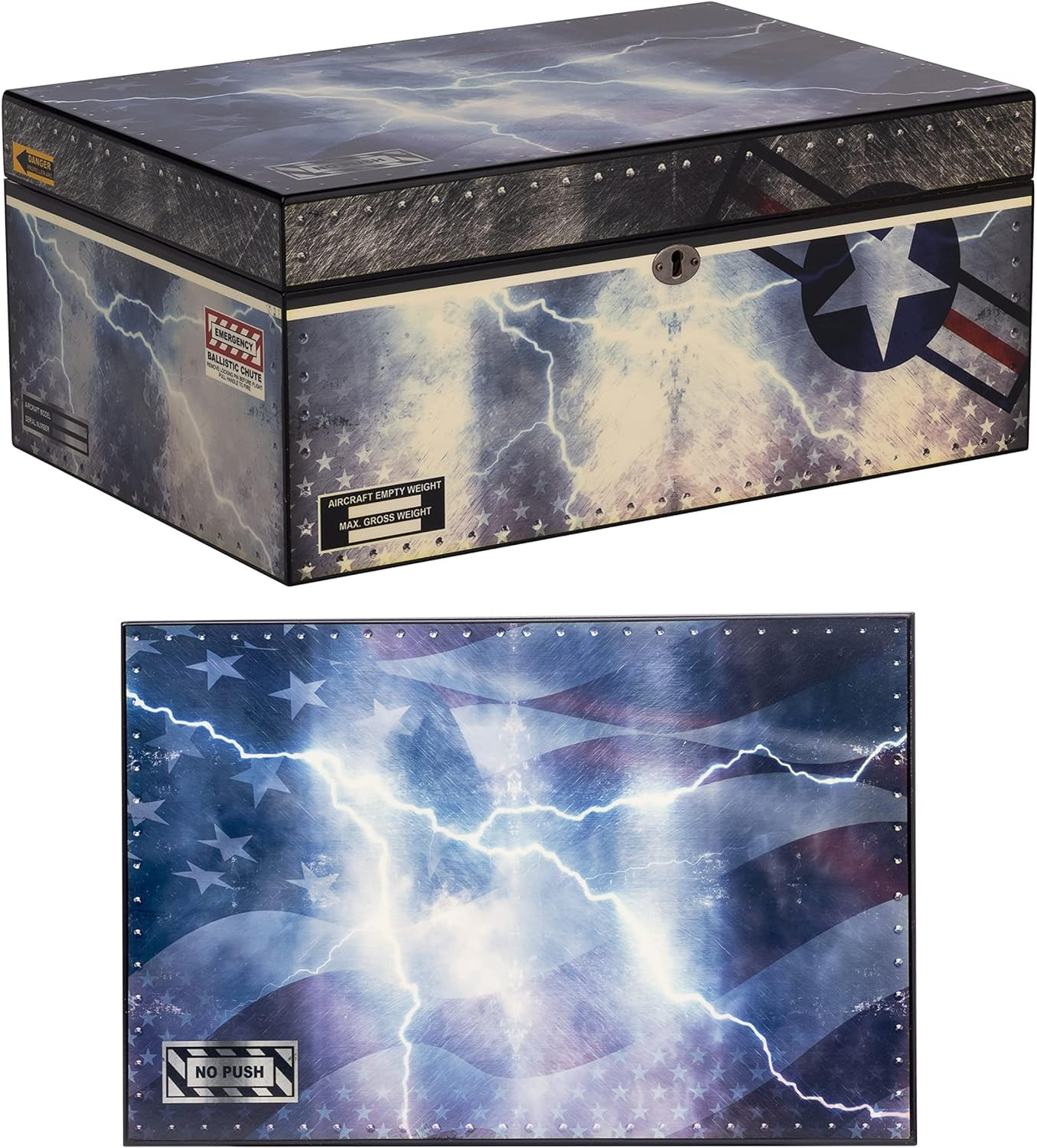 Humidor Supreme Fighter Jet, Cigar Humidor Honoring Armed Forces ...