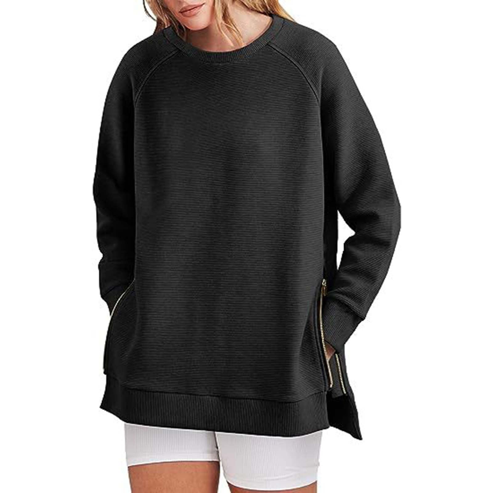 Humlua Women's Sweatshirts Long Sleeve Tunic Tops Crew Neck Soft ...