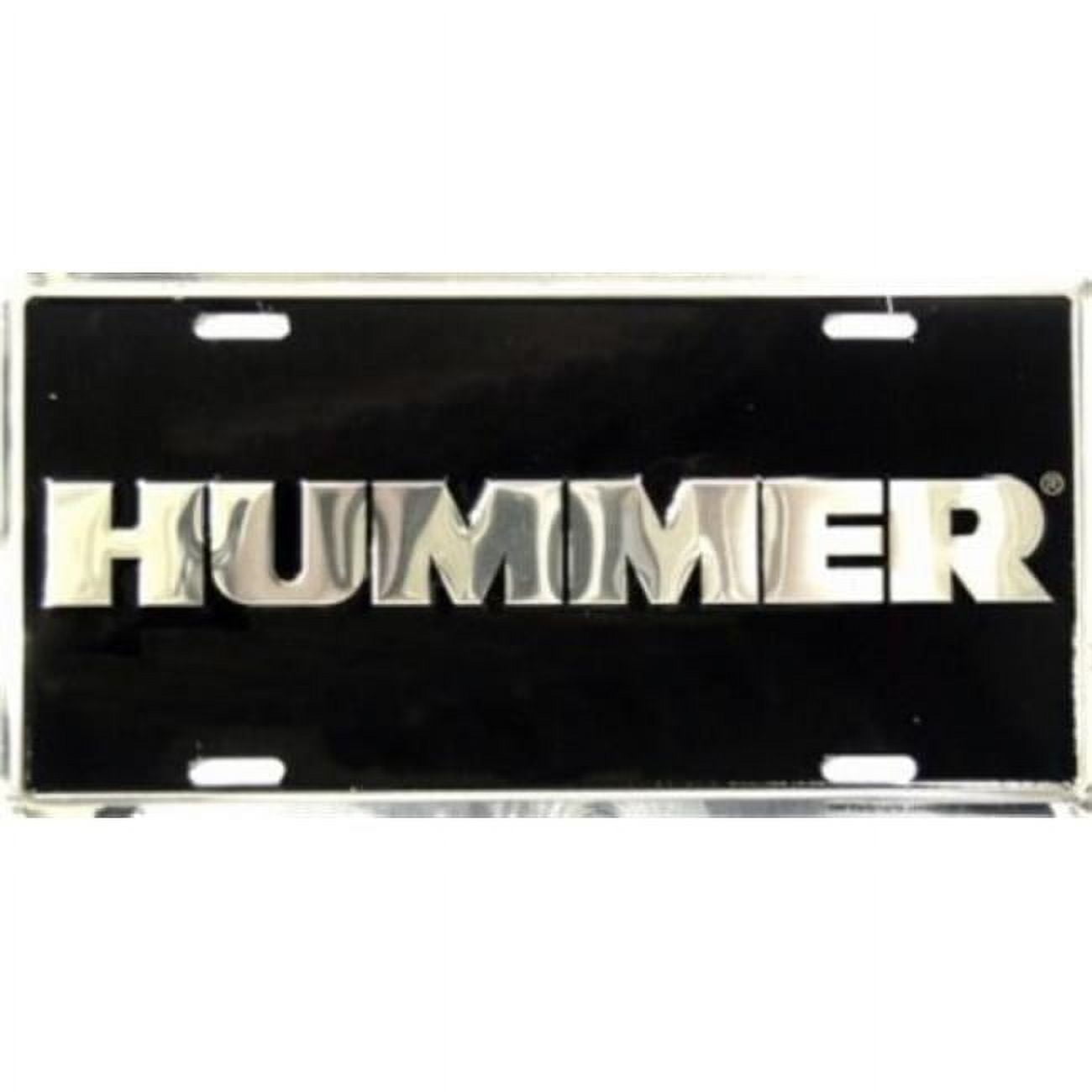 Hummer Black and Chrome License Plate - Walmart.com