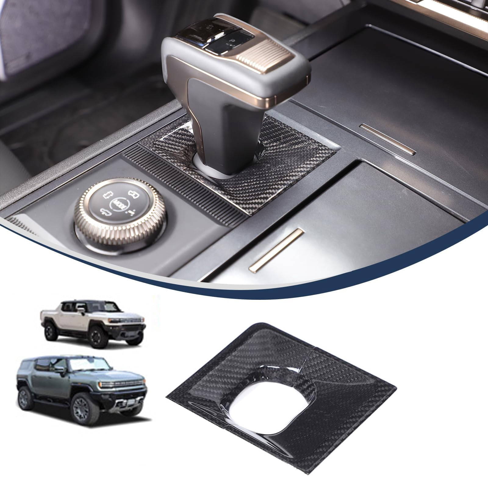 for Hummer EV Accessories Gear Shift Knob Panel Frame Trim Compatible ...