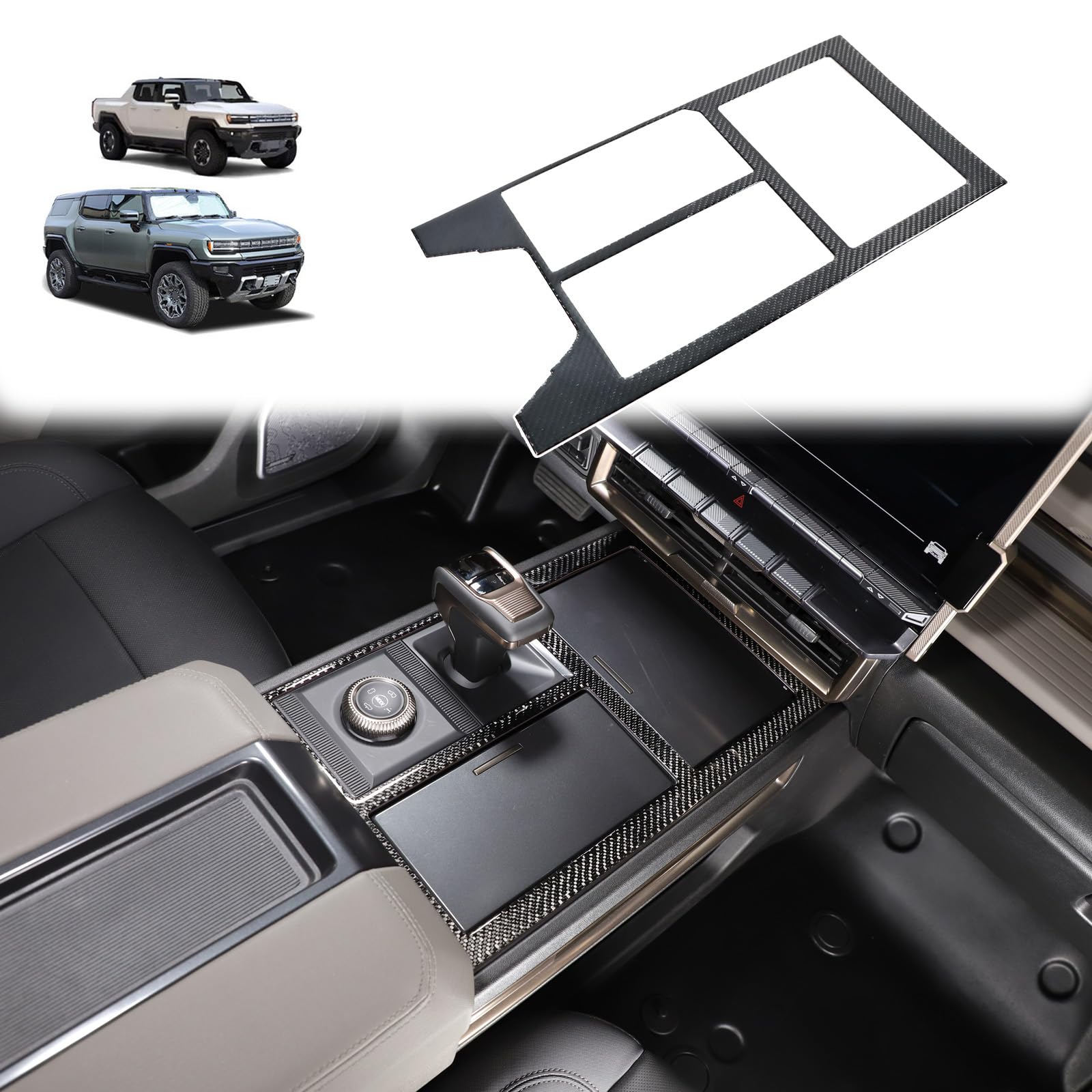 for Hummer EV Accessories MMF7 Center Console Gear Shift Trim Cover ...