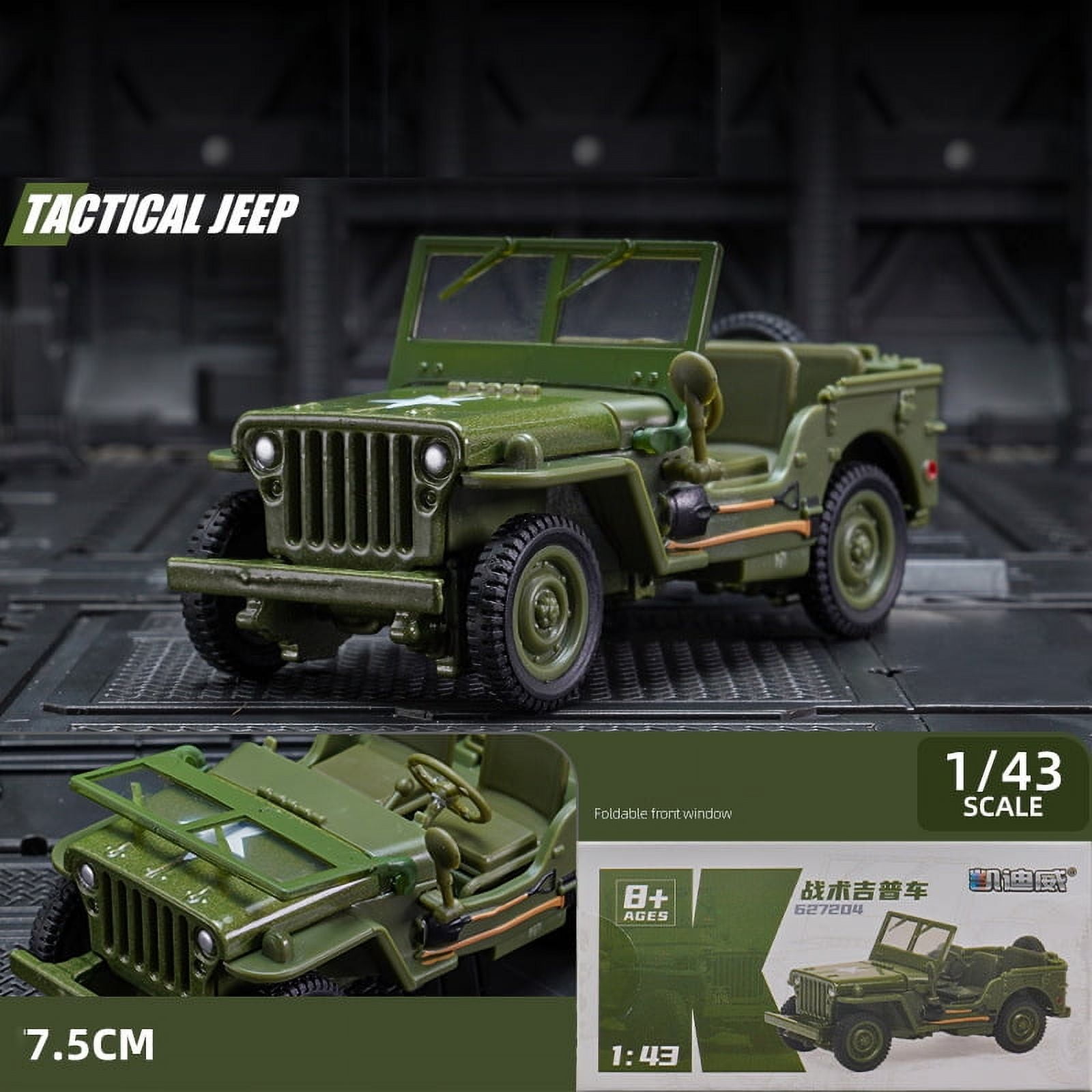 Hummer H1 WILLYS GP Tactical Military Model World War II Military ...