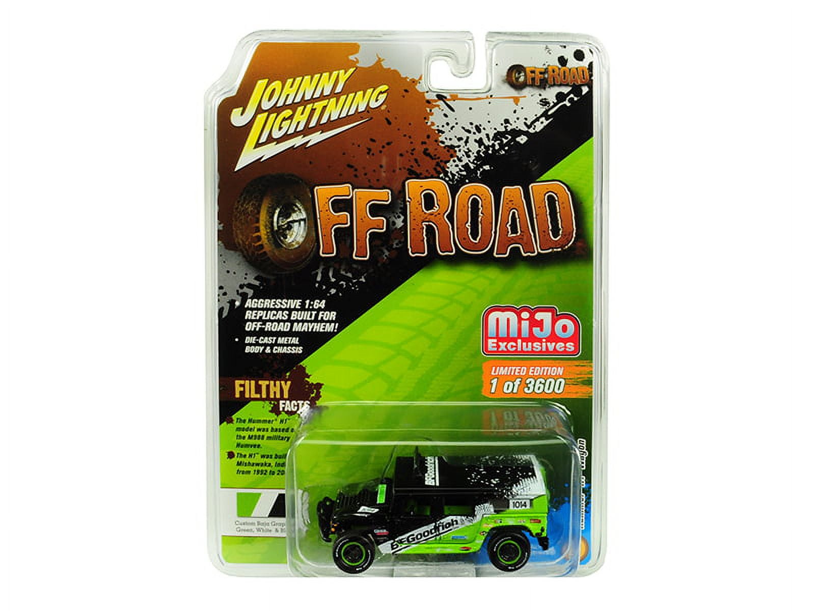 Hummer H1 Wagon #1014 Black and Green "BFGoodrich" "Off Road" Limited ...