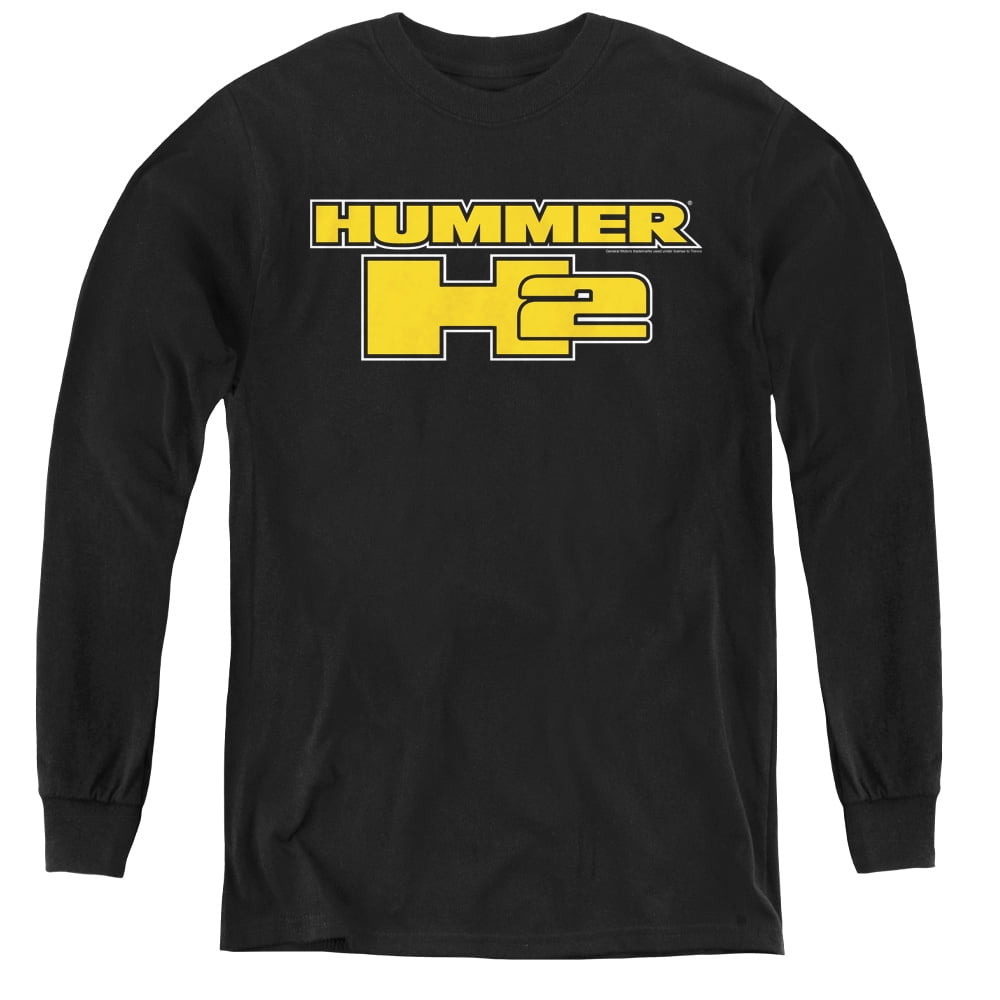 Hummer H2 Block Logo Youth Long Sleeve T-Shirt Black - Walmart.com