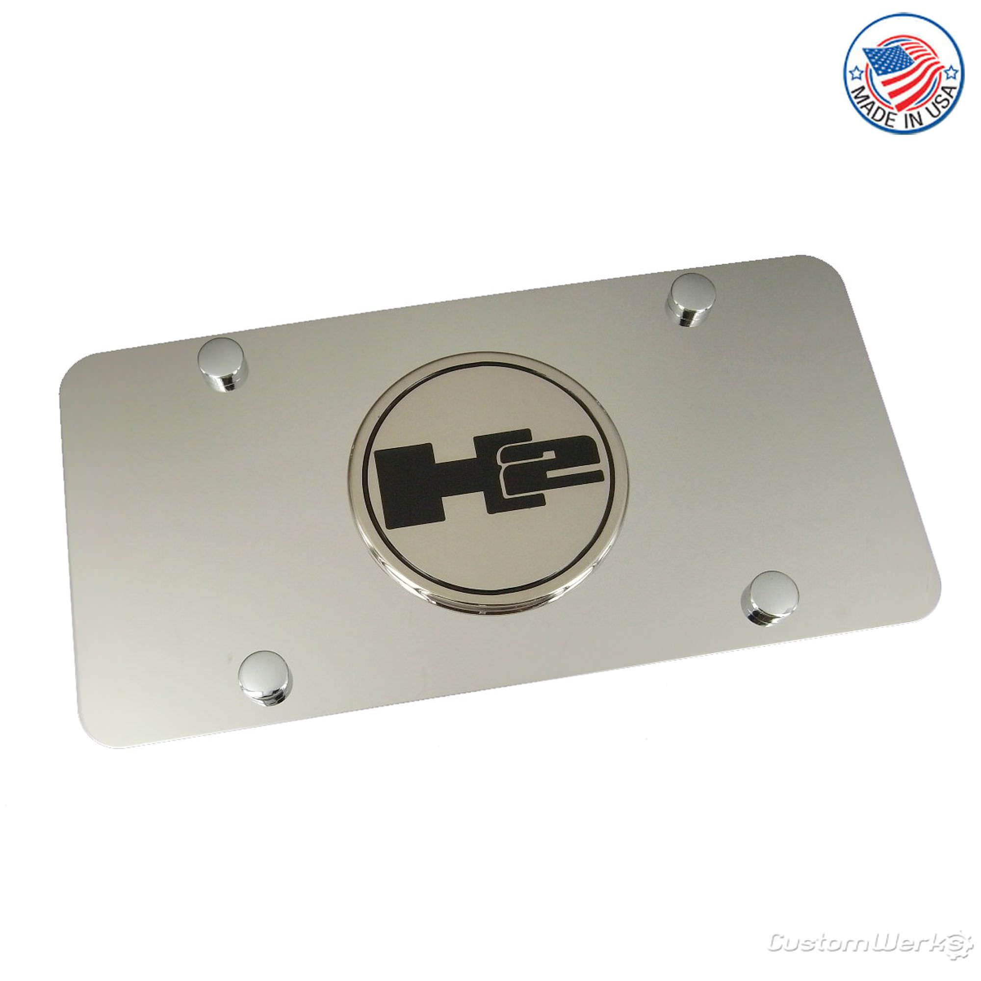 Hummer H2 Logo License Plate (Chrome) - Walmart.com