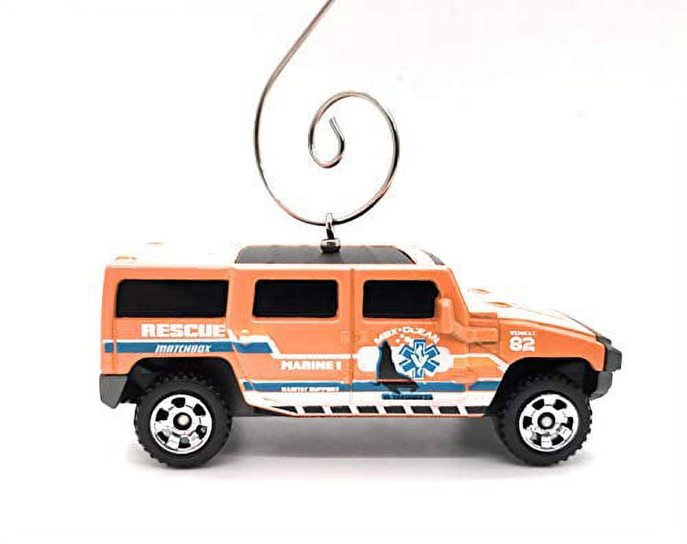 Hummer H2 SUV Truck Custom Christmas Ornament 1:64 Diecast Orange ...