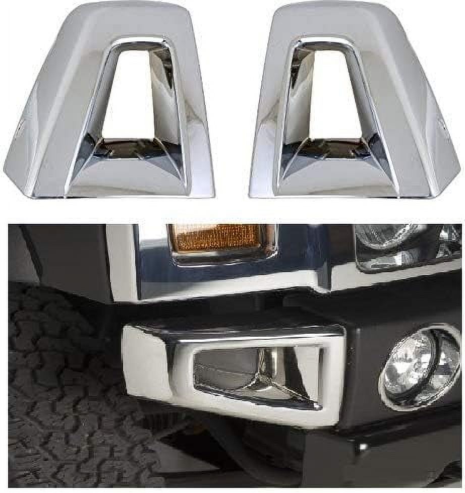 Hummer H3 Chrome Front Bumper Trim Covers FITs: 2006-2010 - Walmart.com