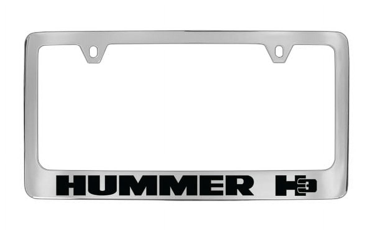 Hummer H3 Chrome Plated Metal License Plate Frame Holder - Walmart.com