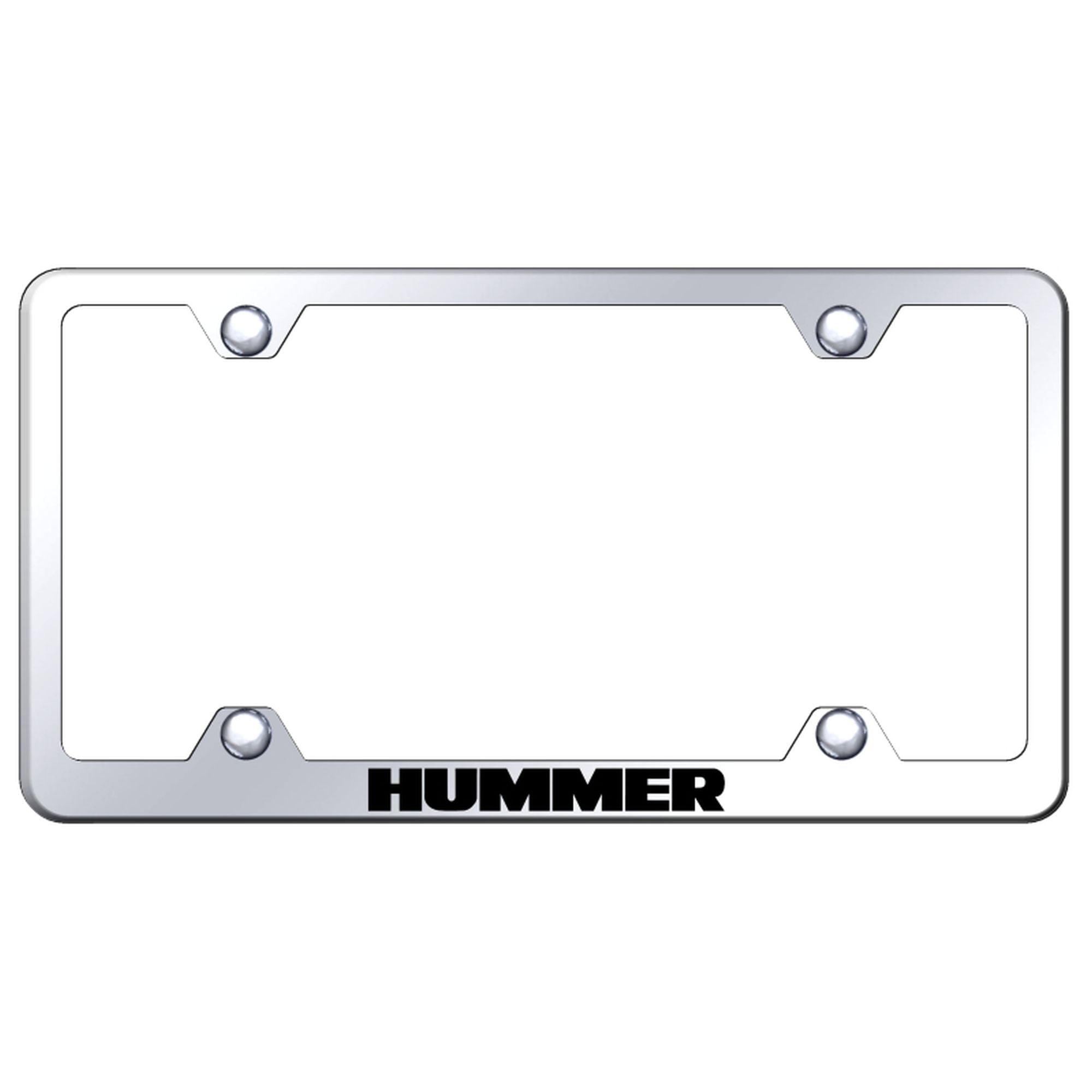 Hummer Laser Etched Logo Wide Body License Plate Frame (Chrome ...