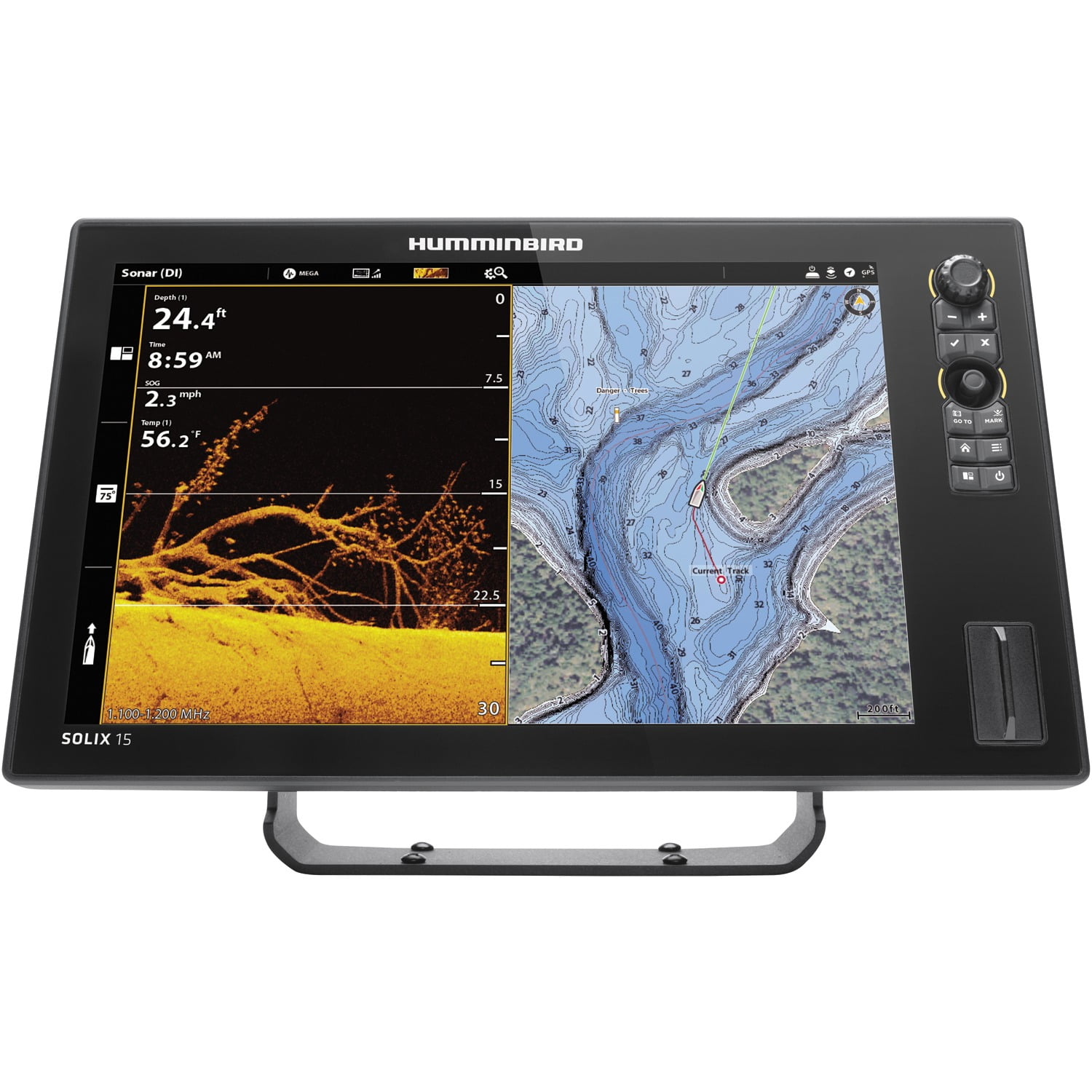 Humminbird 411110-1CHO SOLIX 15 CHIRP Sonar G2 Combo Fishfinder/GPS ...