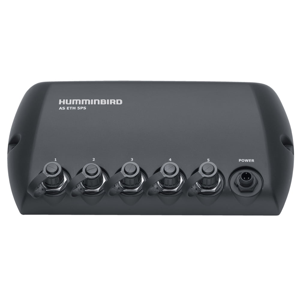 Humminbird AS ETH 5PXG, 5-Port Waterproof Ethernet Switch, Connects Up ...
