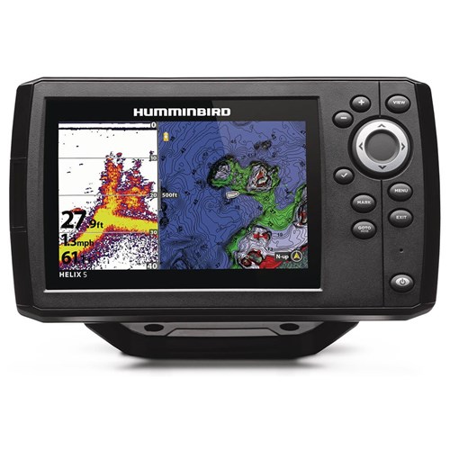 Humminbird Helix 5 CHIRP DI GPS G3 Fishfinder with GPS and Down Imaging ...