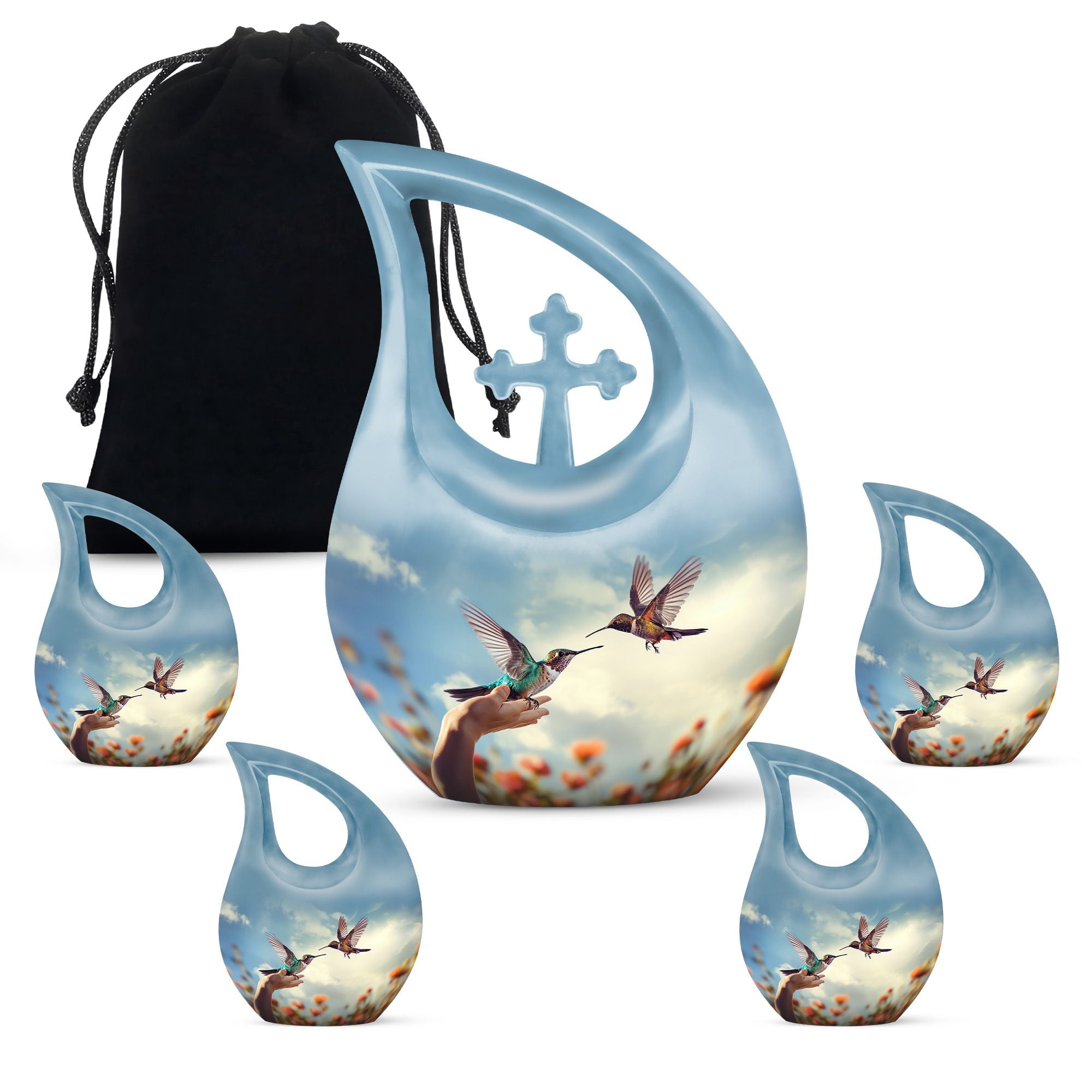 Humming Bird Urn - Urns For Human Ashes Adult Man - Burial Urns For ...