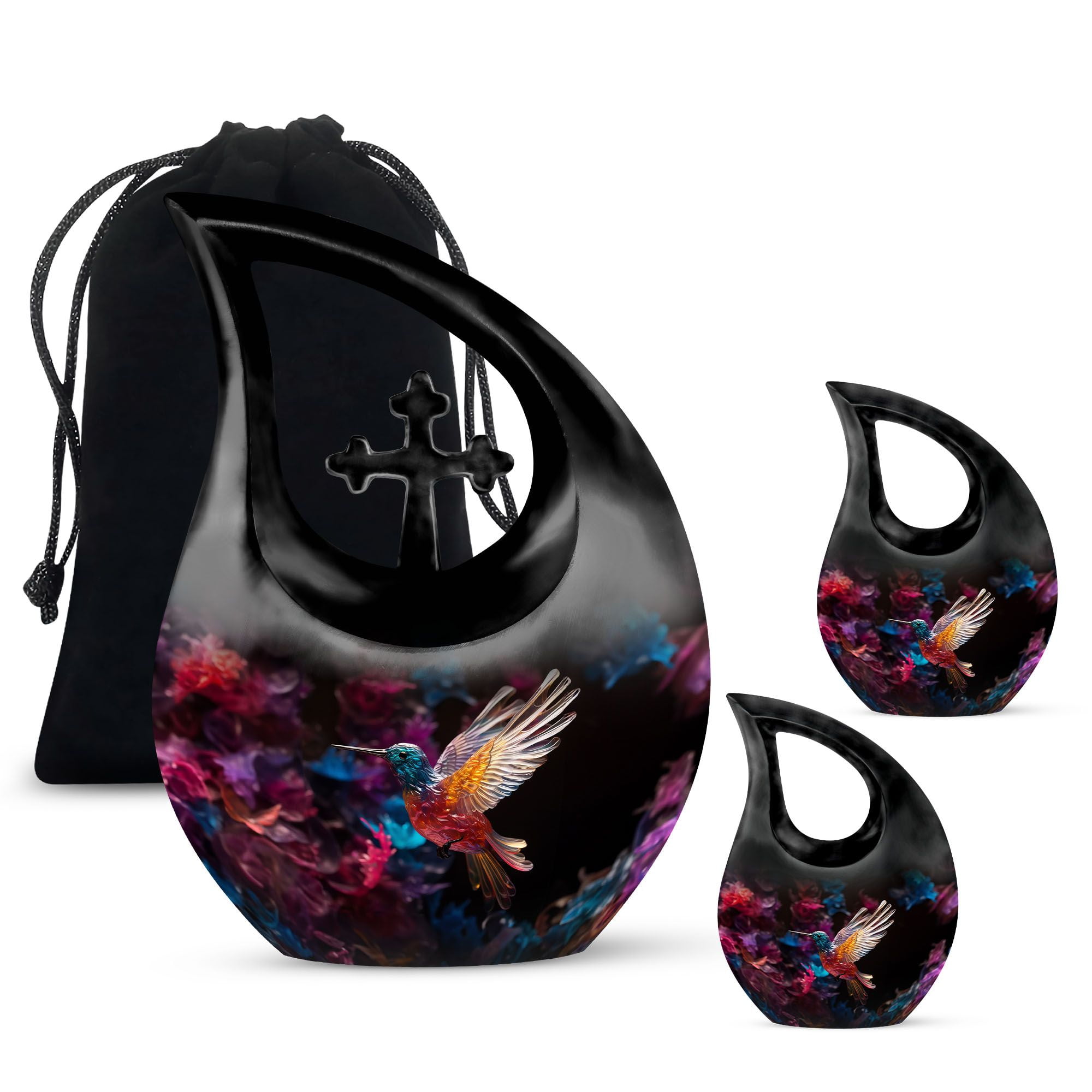 Humming Bird Urn - Urns For Human Ashes Adult Man - Memorial Ashes Keepsake - Small Urn For ...