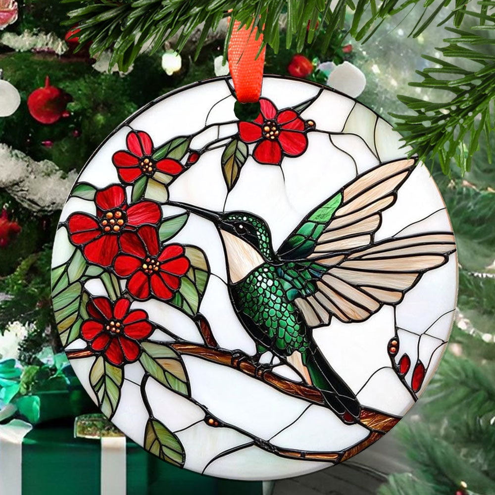 Hummingbird 10 Ceramic/Acrylic Christmas Ornament, Sweet Love ...
