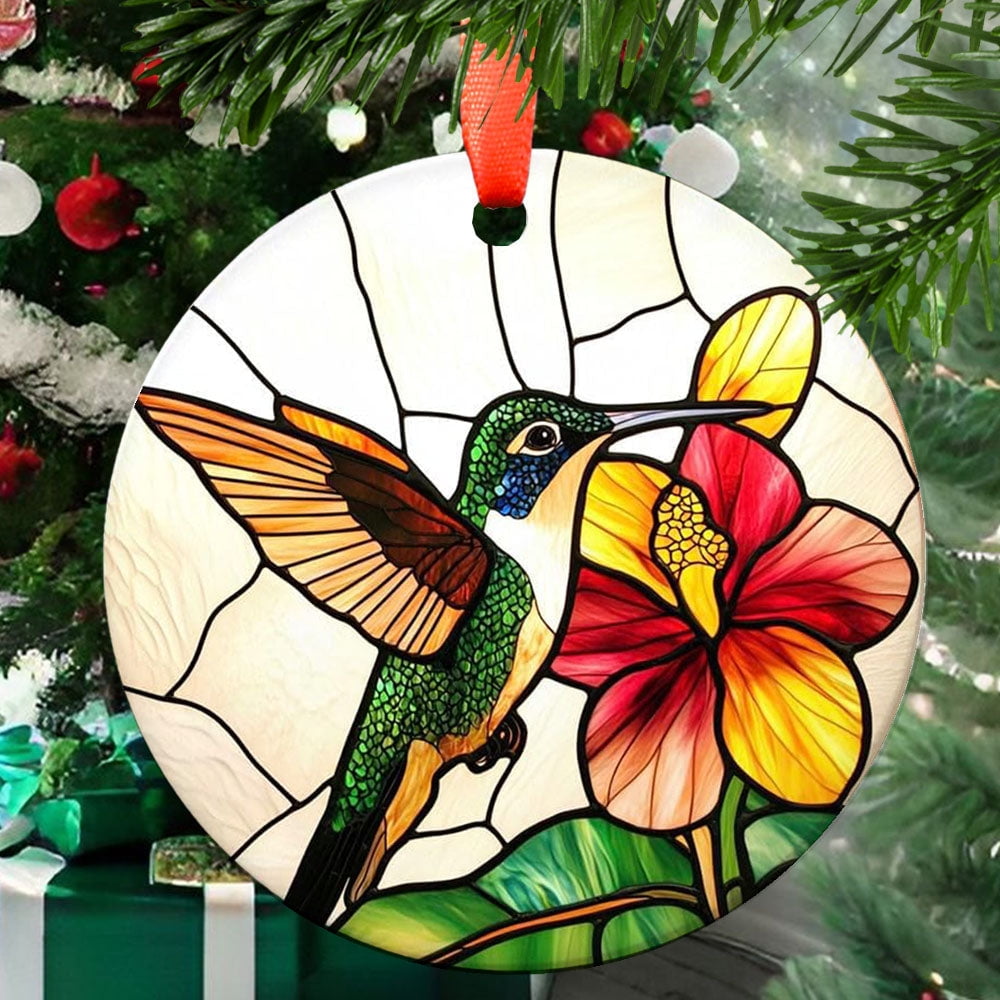 Hummingbird 16 Ceramic/Acrylic Christmas Ornament, Sweet Love ...