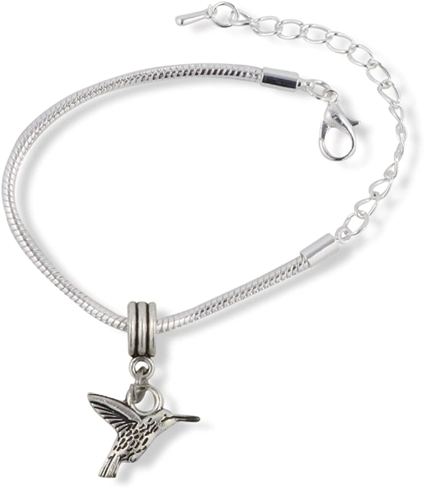Hummingbird 3D Snake Chain Charm Bracelet - Walmart.com